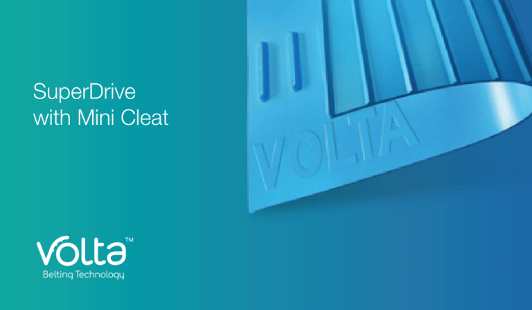 SuperDrive™ MC: Enhanced Incline conveyor belt - Volta Belting